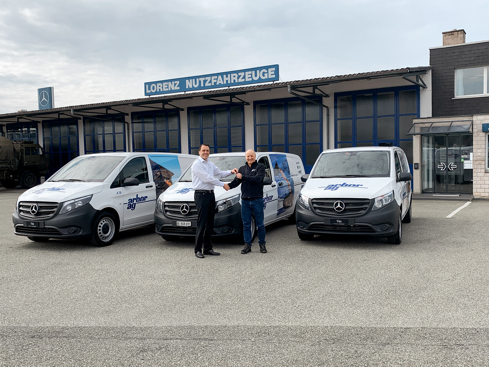 Drei neue Mercedes-Benz Vito 114 CDI für die Arbor AG - Lorenz ...